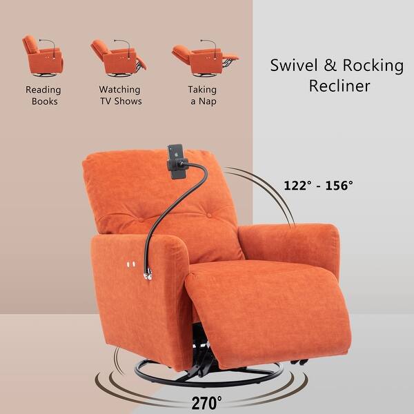 Humanized Design 270 Degree Swivel Electric Recliner Home Theater ...