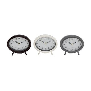 Metal Decorative Clock - Set of 3 Black - Roche River Decor - Bed Bath ...