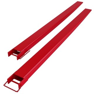 Pallet Fork Extension with Tire Chain, Heavy-Duty Steel Forklift Truck ...