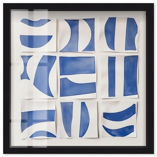 Grid of Nine I Abstract Wall Decor Shadowbox Print by Art Remedy - Bed ...