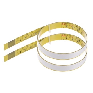 2 x Adhesive Tape Measure 40 in/1M Left to Right Read Steel Sticky ...