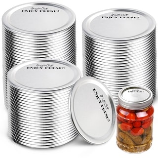 86mm Wide Mouth Canning Lids - 114 Count, BPA-Free, Rust-Proof Mason ...