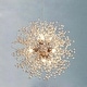 9-Light Modern Firework Sphere Chandelier with Wooden Beads for Dining ...