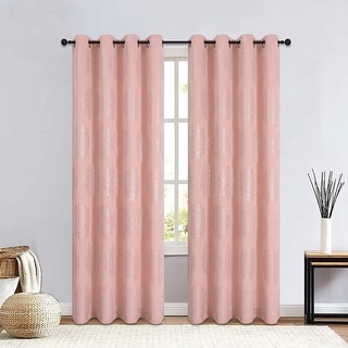Apollo Aztec Metallic Printed Grommet Window Panel, 52x84 Inches - Bed ...