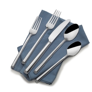 Hexagon, 20pc 18/10 Stainless Steel Flatware Set - 8' x 10' - Bed Bath ...