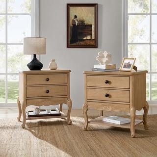 Norma Traditional Nightstand with built-in outlet by Set of 2 HULALA HOME - Bed Bath & Beyond ...