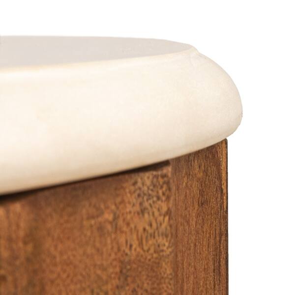 mango fluted side table