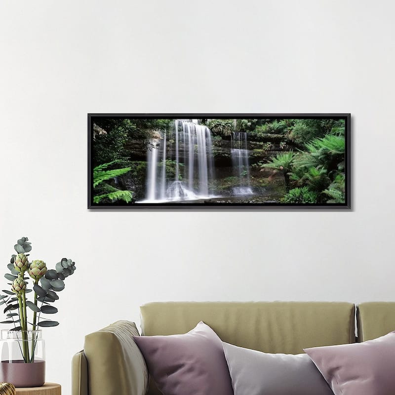 iCanvas "Waterfall in a forest, Russell Falls, Mt Field National Park ...