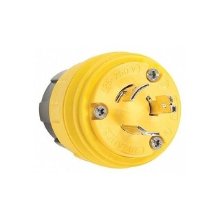 Legrand Watertight Locking Plug,125/250VAC,20A 26W08 - 1 Each - Bed ...