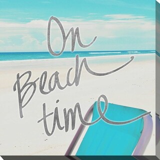 "On Beach Time" Print on Canvas - Bed Bath & Beyond - 36038814