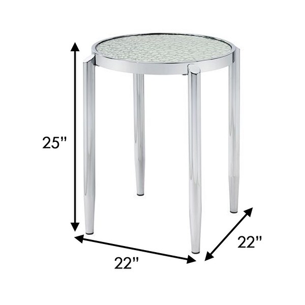 Frosted glass end table store