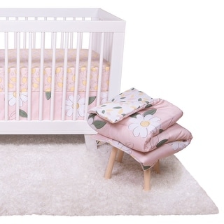 Lemon Floral 4 Piece Crib Bedding Set - Bed Bath & Beyond - 37423145