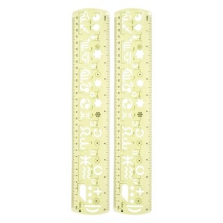 Unbreakable Flexible Rulers Double Scale Shatterproof Folding Plastic ...