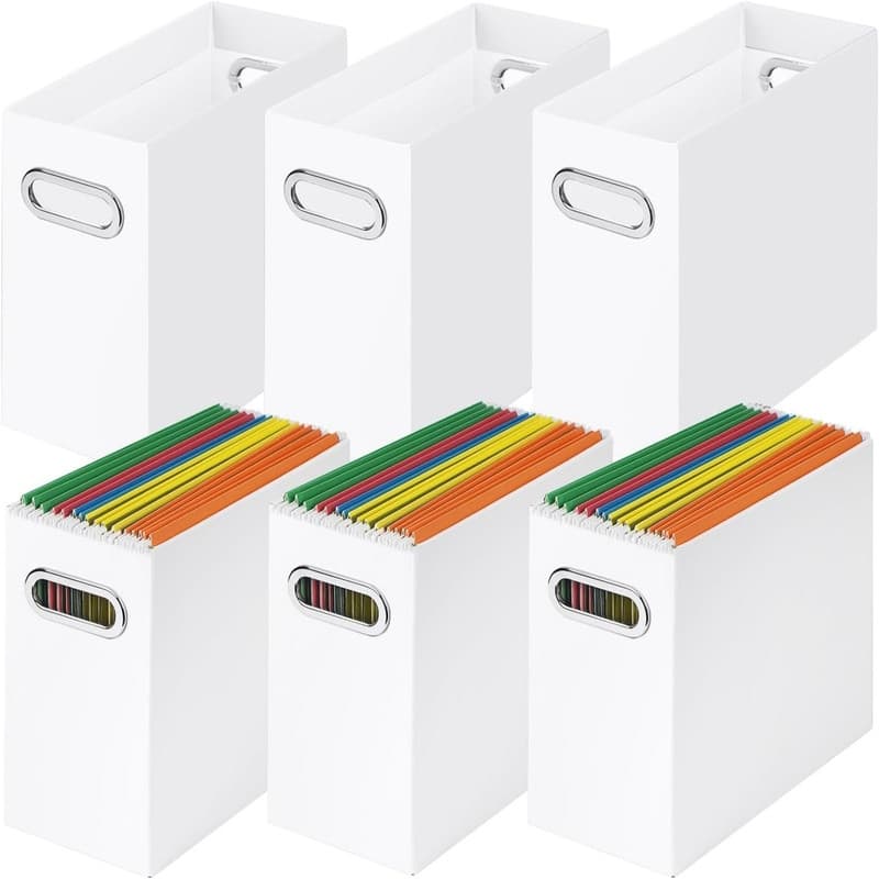 File Organizer White 6 Packs - Overstock - 39427073