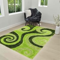 HR Light Green, Dark Green Shag Rug for Living Room Decor Rug Trends ...