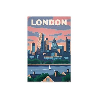 Modern London Print On Acrylic Glass by IdeaStorm Studios - Bed Bath ...