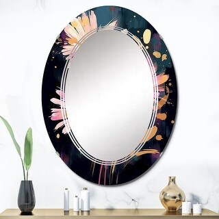 Designart "Purple Yellow Daisies Flower Fusion" Floral Modern Wall ...