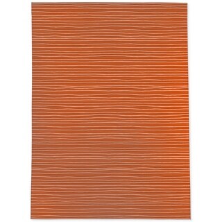 LINEAR TERRACOTTA Area Rug By Kavka Designs - Bed Bath & Beyond - 31888485
