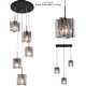 Kasy Mid-Century Modern Luxury Gold 1/3-Light Pendant Unique Glass ...