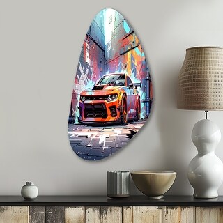 Designart - Graffiti Muscle Car III - Car Muscle Car Sculptures Wall ...