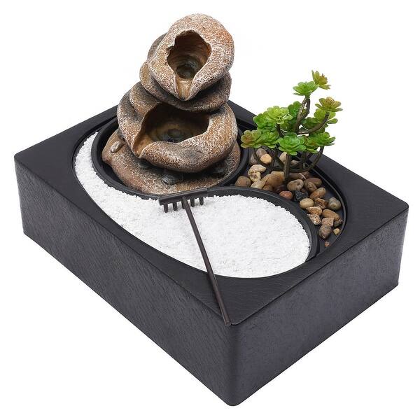 Mini Rockery Waterfall Fountain for Indoor Home Decor - Bed Bath ...