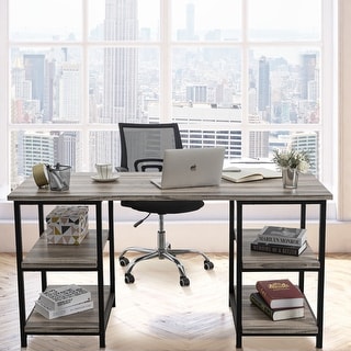 Computer Desk Writing Study Workstation Shelves - Bed Bath & Beyond ...