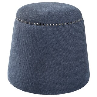Uttermost Gumdrop Denim Ottoman - Bed Bath & Beyond - 39975104