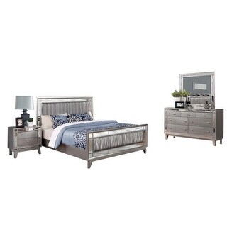 Full Size Bedroom Set in Metallic Mercury - Bed Bath & Beyond - 34936103