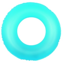 30" Classic Round Blue Inflatable Swimming Pool Inner Tube Ring Float ...