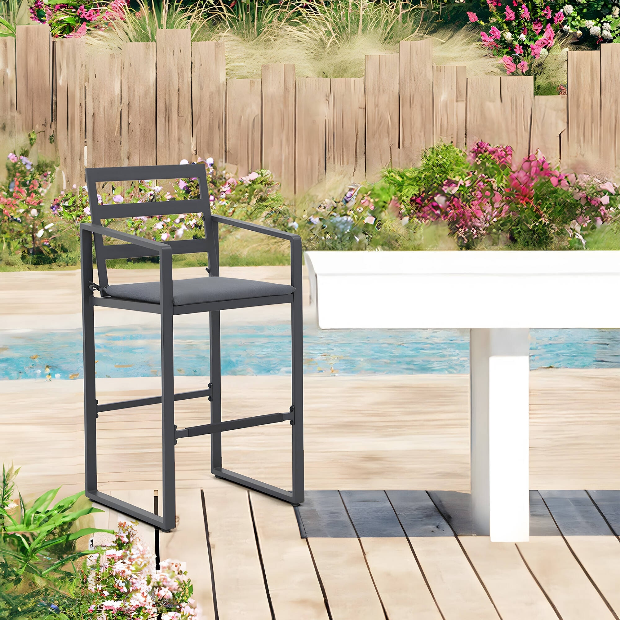 Transitional Outdoor Bar Stools - Bed Bath & Beyond