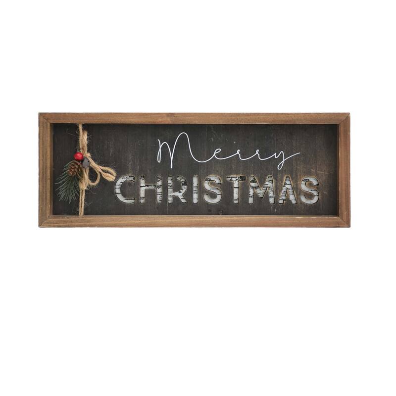 Wood Merry Christmas Wall Decor - Overstock - 34816667