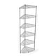 6 Tier Shelf Corner Wire Rack Pentagonal Shelves Adjustable Metal Heavy ...