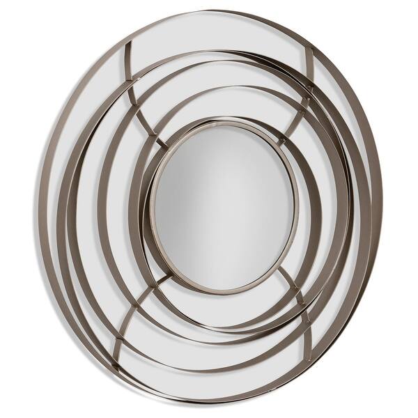 StyleCraft Silver Metal Orbital Mirror I Mirror - Bed Bath & Beyond ...