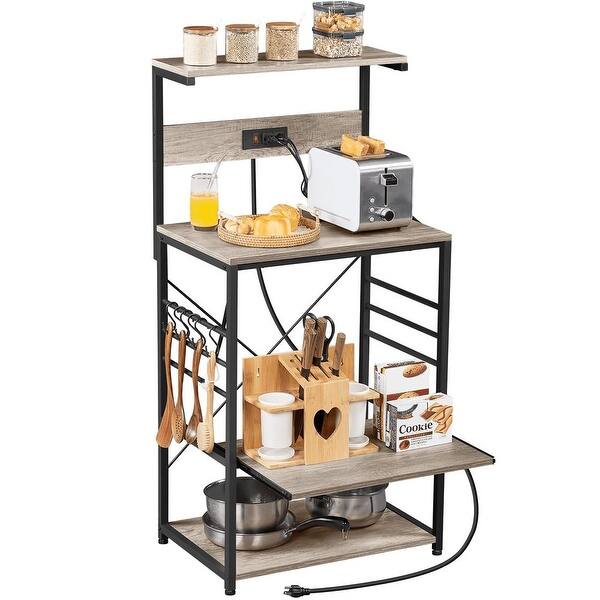 4-Tier Kitchen Baker's Racks with 2 AC Outlets for Kitchens - On Sale ...