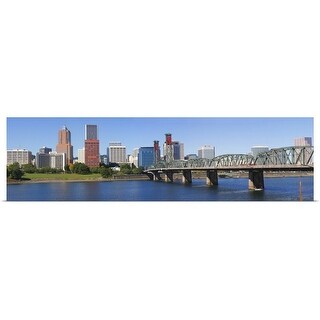 Bridge across a river, Hawthorne Bridge, Willamette River, Portland ...
