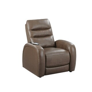 Divani Casa Huslia Modern Brown Leather Zero Gravity Recliner Chair ...