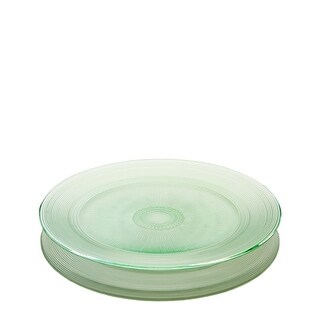 Lg. Recycled Glass Platter D14"- A - Green Glass - Bed Bath & Beyond ...