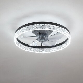Modern style ceiling fan with LED lights, 6-speed reversible ceiling ...