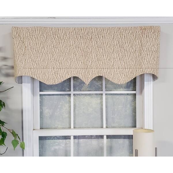 RLF Home Design Cascades Regal Window Valance - Bed Bath & Beyond ...