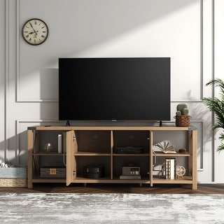 68" TV Stand Wood Metal TV Console - Bed Bath & Beyond - 39393844