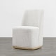 Spruce & Spring Brian Modern Dining Chairs with Casters&Wood Base Set ...