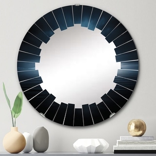 Designart "Blue Black Iceberg Frozen Embrace" Landscapes Modern Wall ...