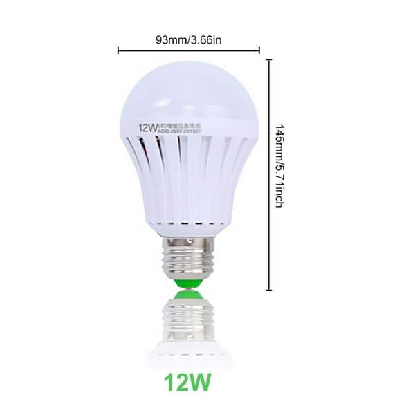 Rechargeable 12W LED Light Bulb with Battery Backup Emergency LED Bulb ...