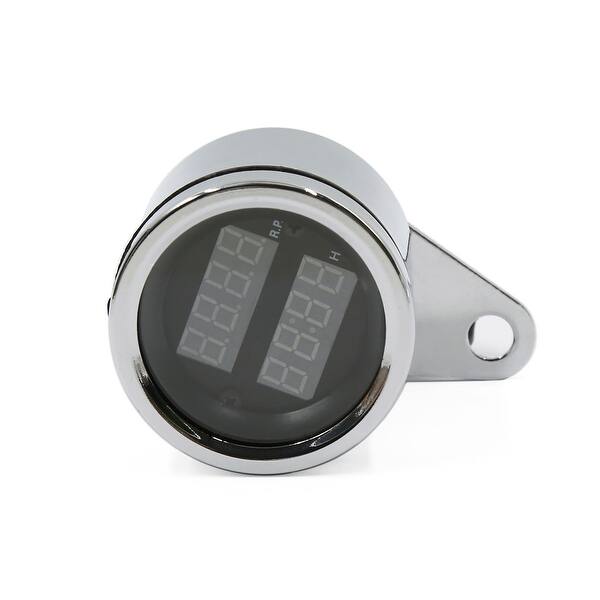 Unique Bargains Waterproof Motorcycle LED Dual Digital Tacho Tachometer ...