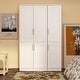 74.8"H Modular Armoire&Wardrobe Storage Closet Cabinet Organizer White ...