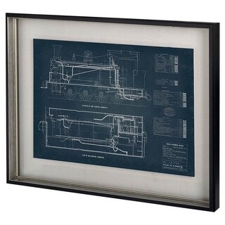 Diagram For Tank Engines II Framed Art Print - Bed Bath & Beyond - 39197146