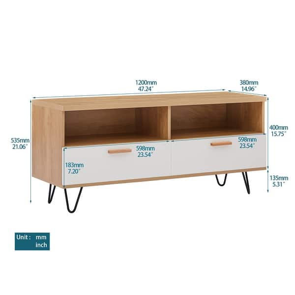Walnut Morden TV Stand - Bed Bath & Beyond - 36544261