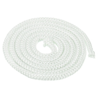 6.57ftx0.39inch Ceramic Fiber Rope Round Braided Rope Gasket Seal White ...