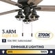 52" The Gray Barn Stormy Grain Aged Bronze Farmhouse LED Ceiling Fan ...
