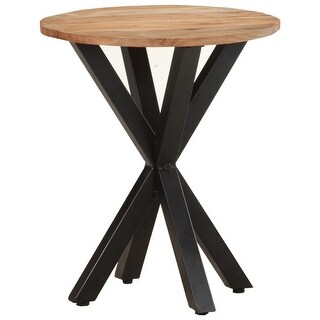 vidaXL Side Table 18.9"x18.9"x22" Solid Acacia Wood - Bed Bath & Beyond ...